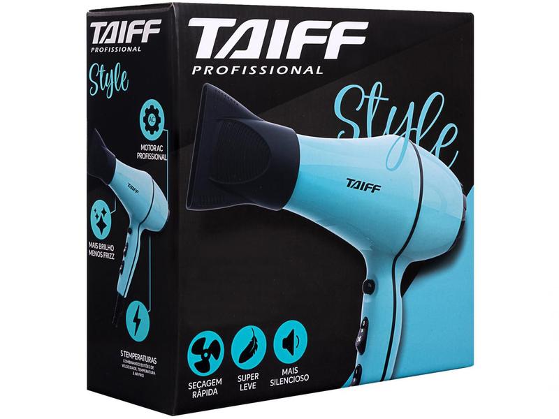 Secador de cabelo style azul tiffany 2000w 2 velocidades 127v - taiff ...