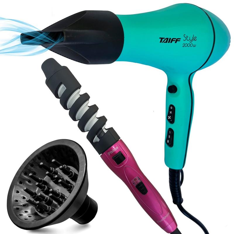 Secador de cabelo taiff pro 2000w difusor e modelador kit - Secador de ...