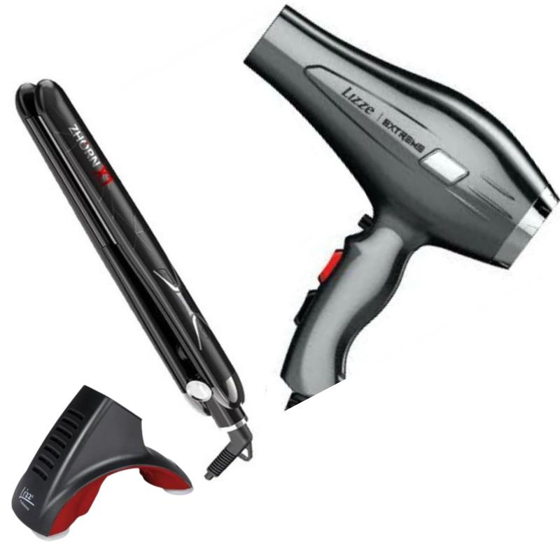 Secador Extreme Lizze 250º 220v + Prancha X1 Black Zhorn 250 220v ...