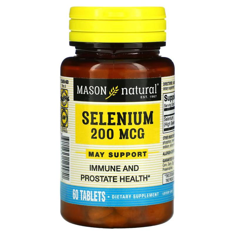 Selênio Mason Natural 200 mcg 60 comprimidos - Selênio - Magazine Luiza