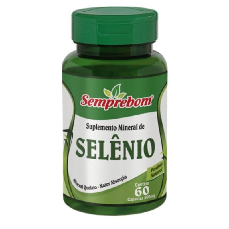 Selênio-suplemento mineral de selênio-mineral quelato-60 cápsulas-500mg ...