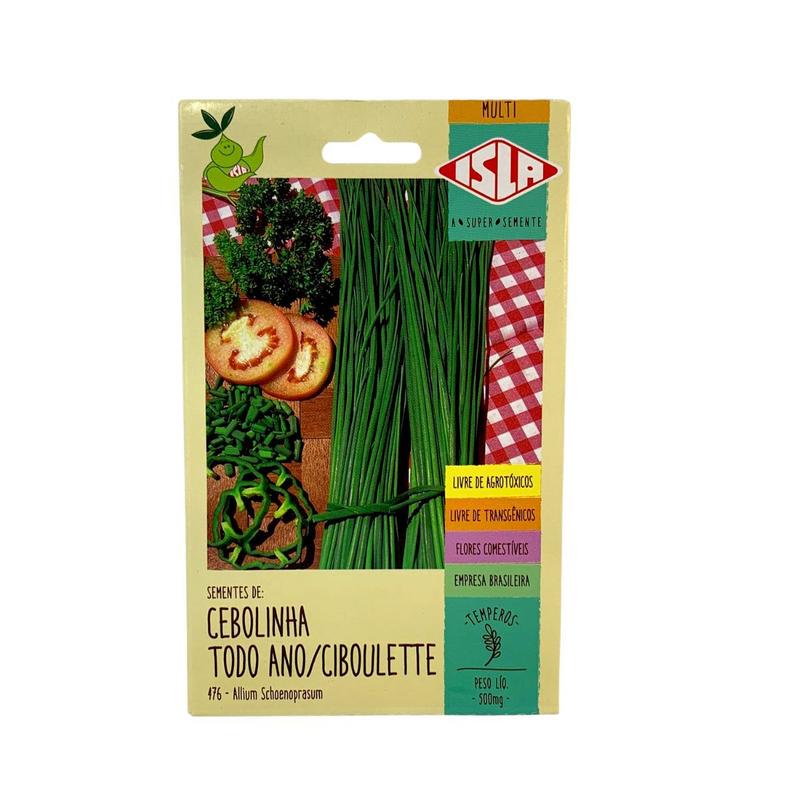 SEMENTE CEBOLINHA DE TEMPERO TODO ANO CIBOULETTE 500mg - ISLA SEMENTES ...