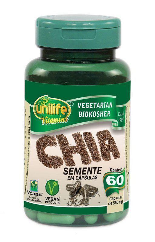 Semente De Chia 60 Cápsulas (550Mg) - Unilife - Chia - Magazine Luiza