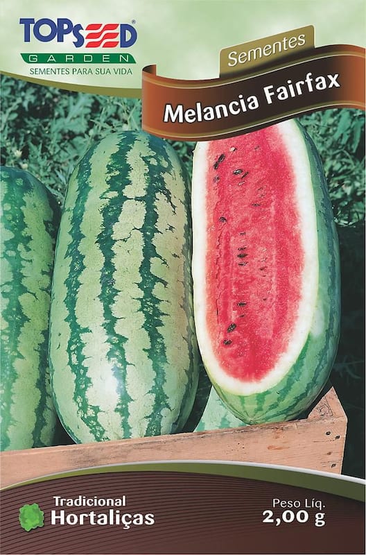 Semente Horta Melancia Fairfax Topseed Garden Sementes Magazine Luiza