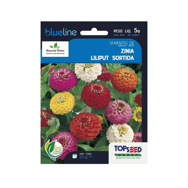 Sementes de Zinia Liliput Sortida Env. C/ 5 Gramas - TOPSEED - Sementes ...