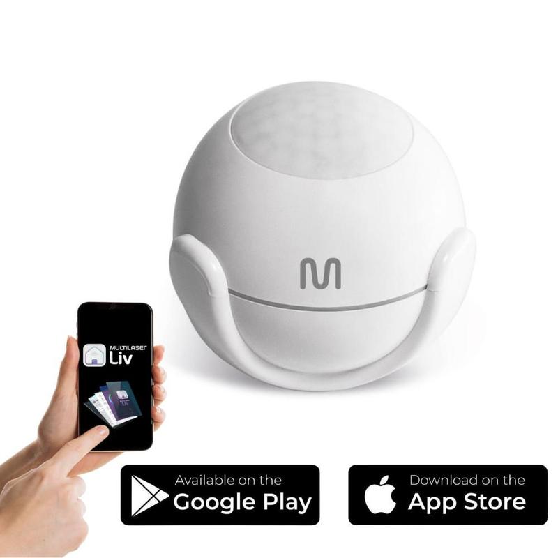 Sensor de Presença Inteligente Wi-Fi Sem Fio + Aplicativo - Multilaser ...