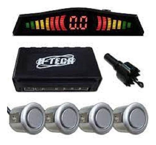 Sensor De Ré Estacionamento Automotivo 4 Pontos Display Led H-tech ...