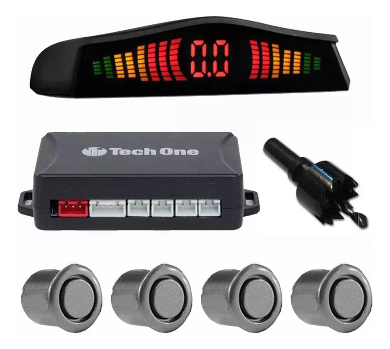 Sensor De Ré Estacionamento Standard Grafite - Tech One - Sensor de ...