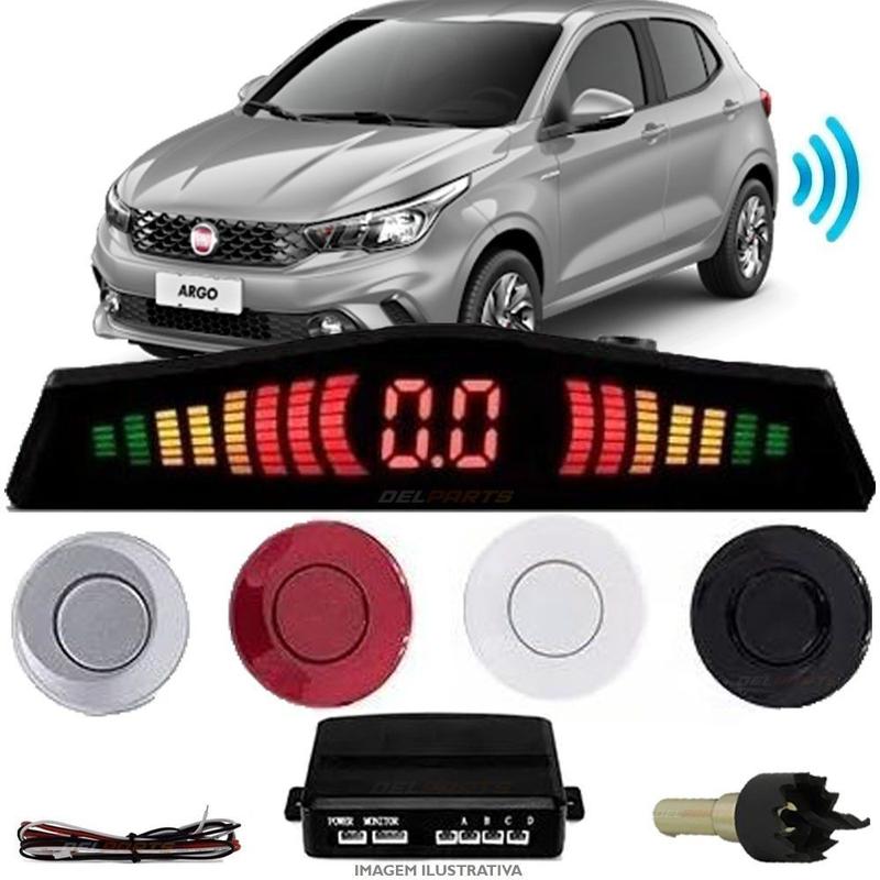 Sensor Estacionamento Ré 4 Sensores Display Fiat Argo Precision - First ...