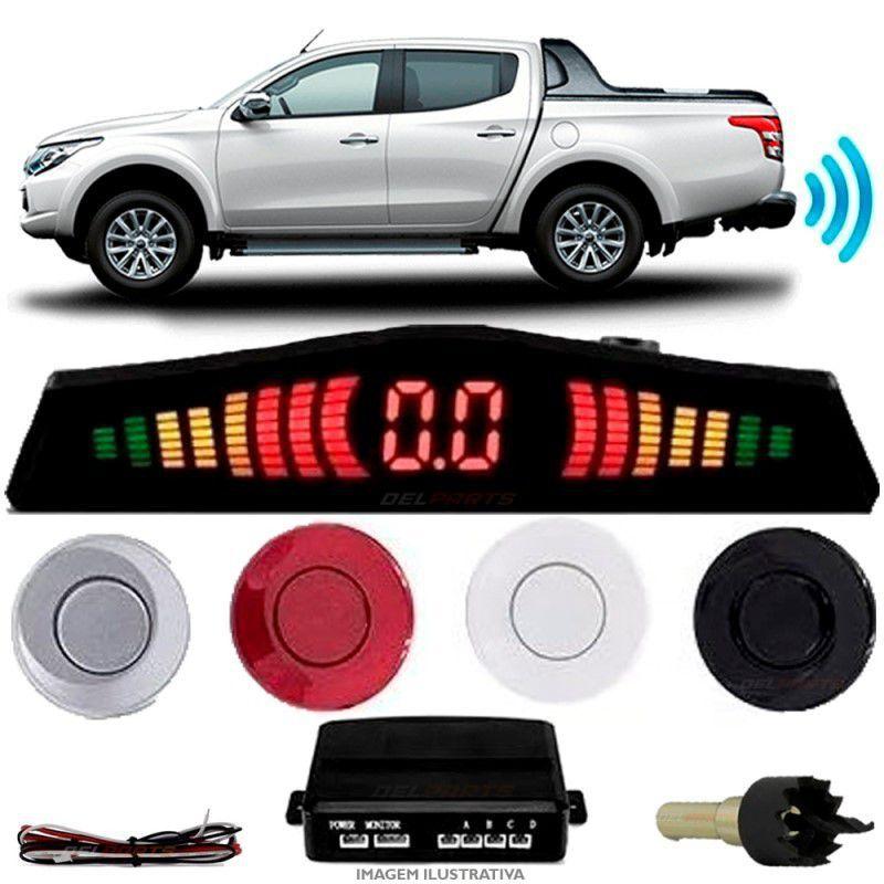 Sensor Estacionamento Ré 4 Sensores Display Mitsubishi L200 TRITON ...