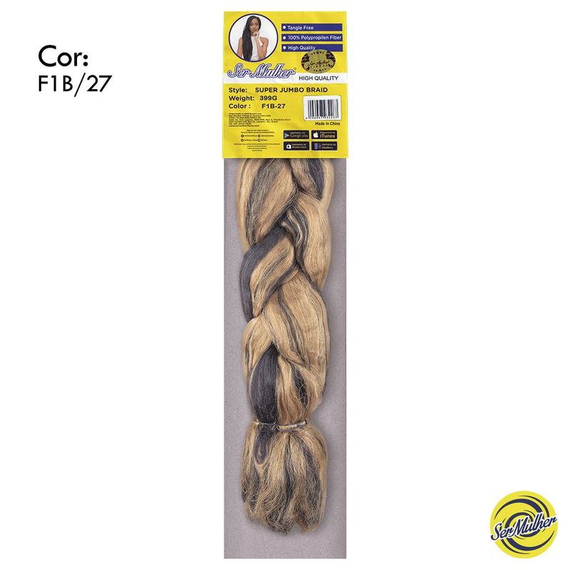 Ser Mulher Fibra Super Jumbo - Cor F1B/27 399g - Mega Hair - Magazine Luiza