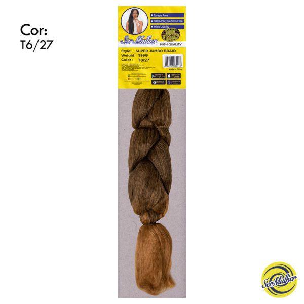 Ser Mulher Fibra Super Jumbo - Cor T6/27 399g - Mega Hair - Magazine Luiza