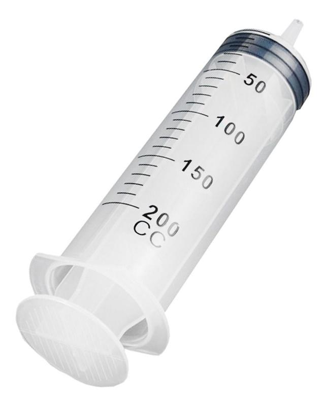 Seringa 200ml Grande De Plastico Para Dietas Sondas Diluição Recargas ...