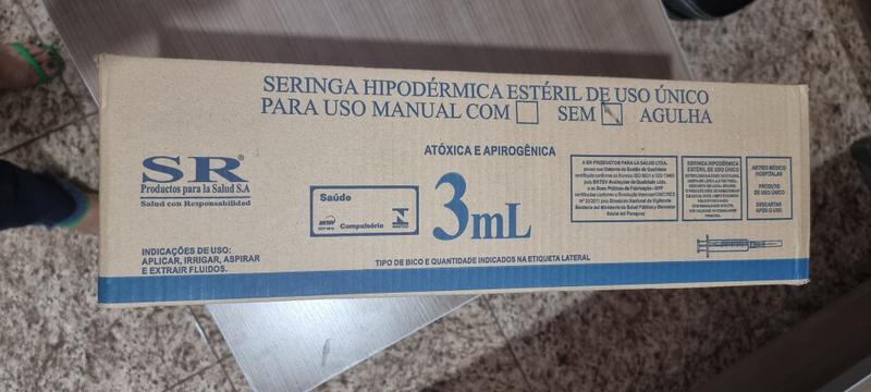 Seringa SR 3ml Luer Lock sem agulha c/500und. - Outros Saúde e Cuidados Pessoais - Magazine Luiza