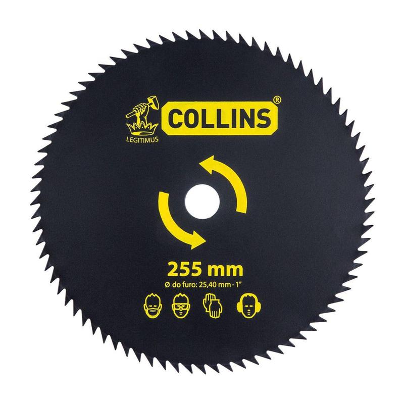 Serra Circular Para Roçadeira Collins 876089 255mm 80 Dentes - Disco de ...