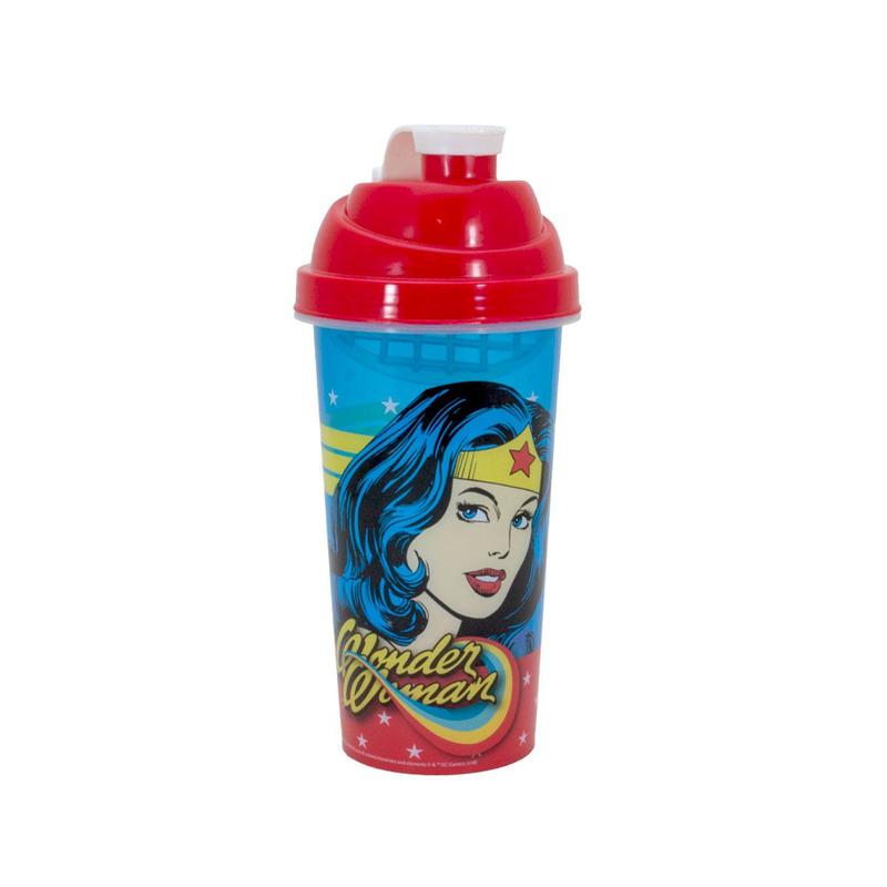 Shakeira Geek Personagens Nerd 580 ML com Tampa Rosca e Misturador ...
