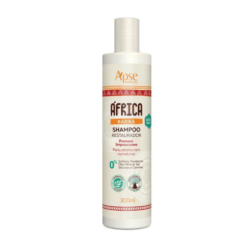 Shampoo Africa Baoba Restaurador 300 ml - Apse Cosmetics - Shampoo ...