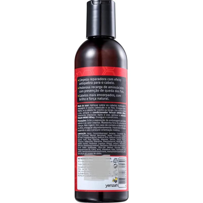 Shampoo Amino Whey Yenzah Recarga De Aminoácidos 240ml - Shampoo ...