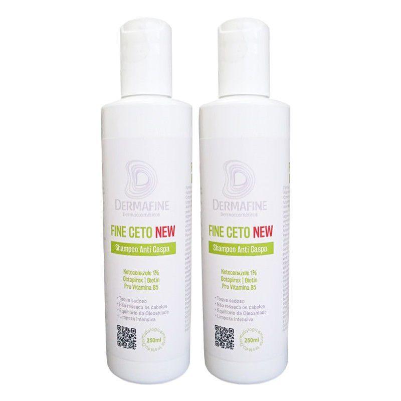 Shampoo Anti Caspa Fine Ceto New Dermafine 250ml 2 Un - Shampoo ...