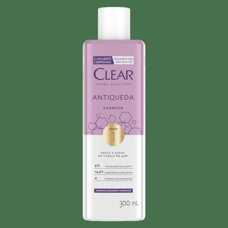 Shampoo Antiqueda Clear Derma Solutions Feminino 300ml - Shampoo ...