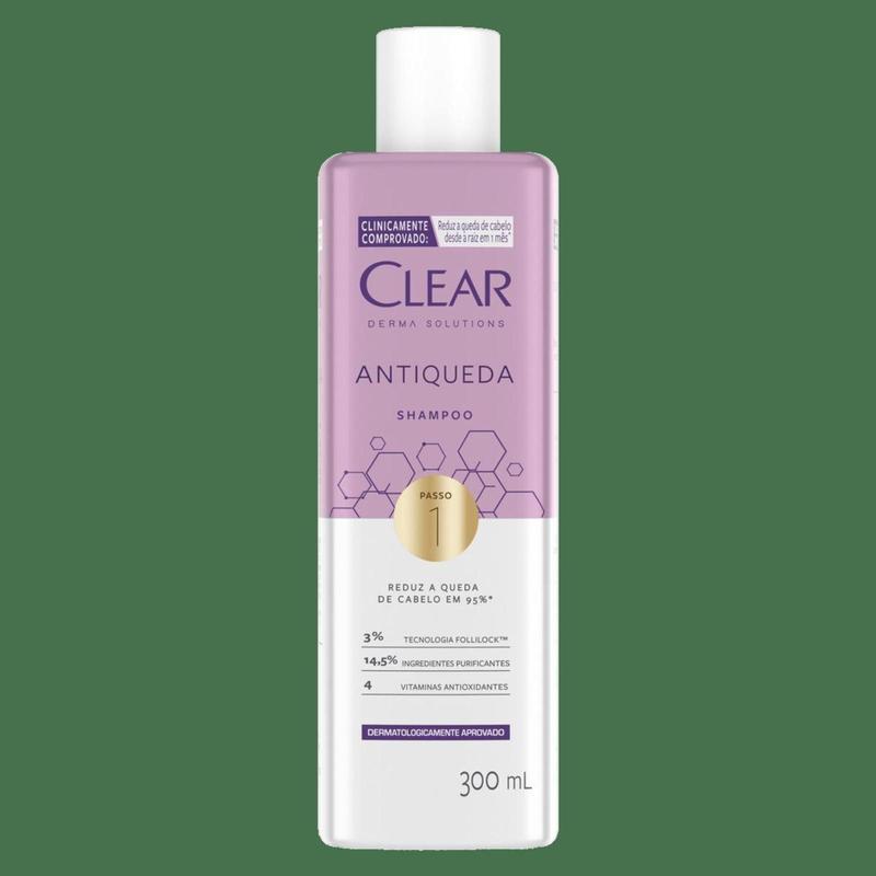 Shampoo Antiqueda Clear Derma Solutions Feminino 300ml - Shampoo ...