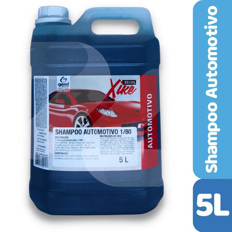 Shampoo Automotivo Lava Auto 1/80 - 5 Litros - Brilho Xike - Shampoo ...