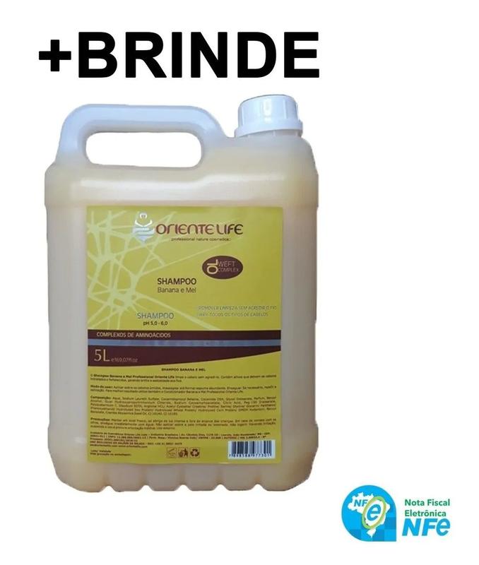 Shampoo Banana E Mel 5l Oriente Life - Ambar - Shampoo - Magazine Luiza