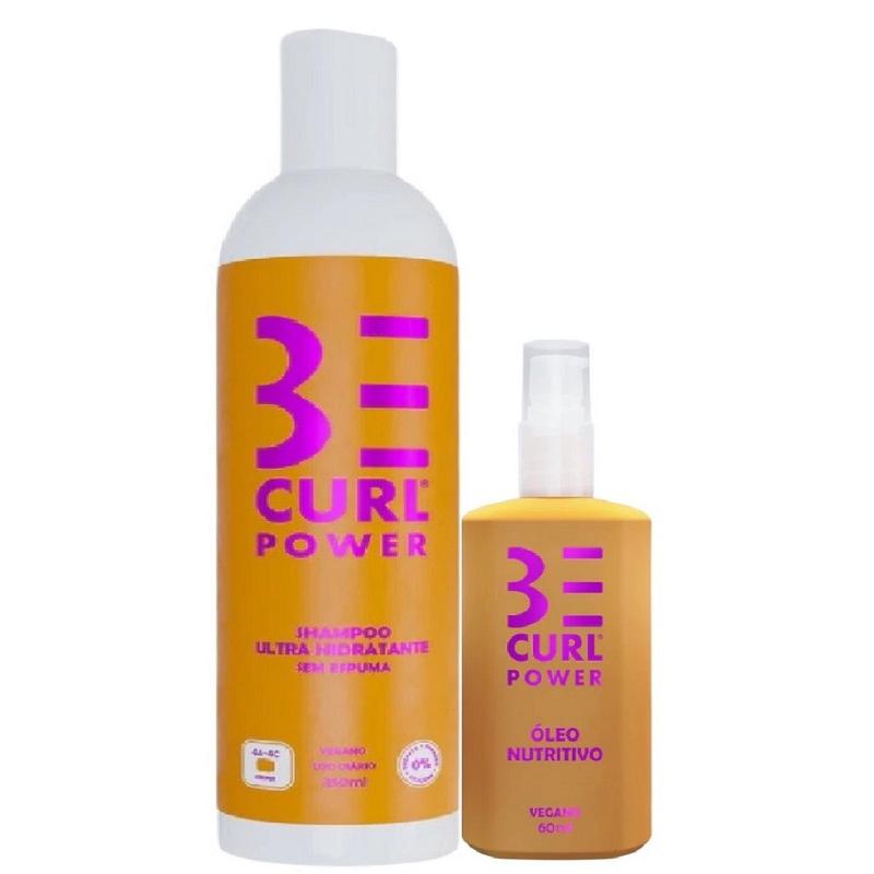 Shampoo Be Curl Power Crespos e Afro 350ml e Óleo Nutritivo 60ml - Óleo ...