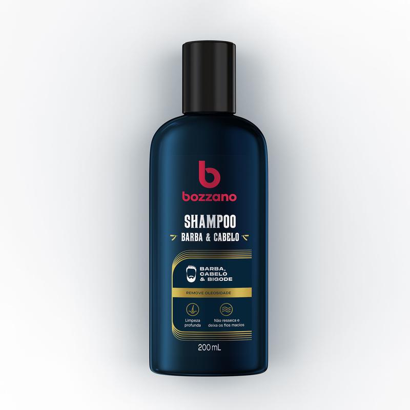 Shampoo Bozzano Barba, Cabelo E Bigode Limpeza Profunda200Ml - Shampoo ...
