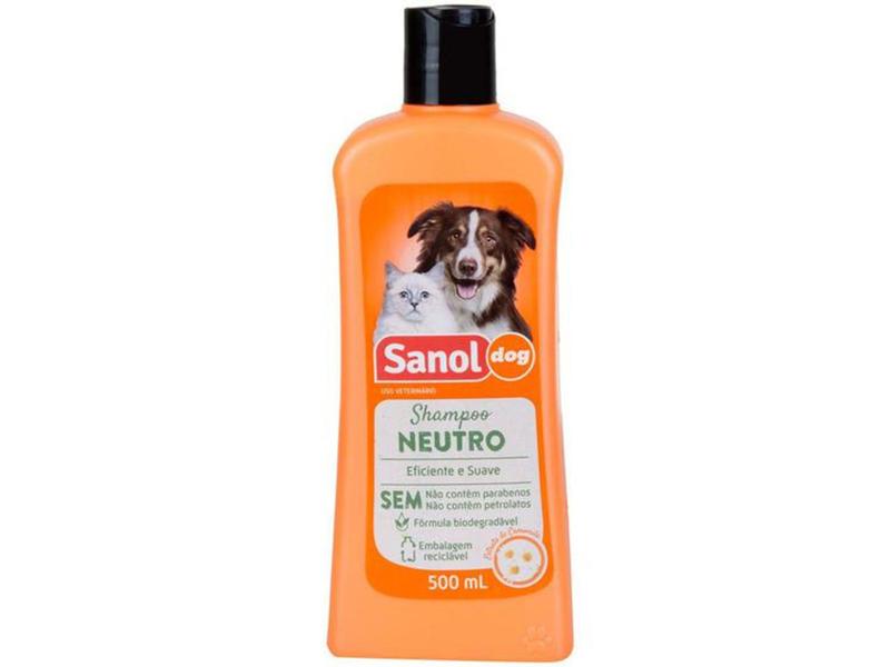 Shampoo Cachorro e Gato Neutro - Sanol Dog 500ml - Shampoo - Magazine Luiza