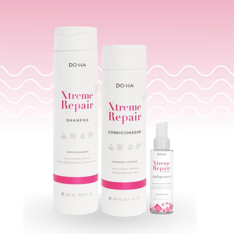Shampoo Condicionador e Óleo Bifásico DOHA Xtreme Repair - Kit Shampoo ...