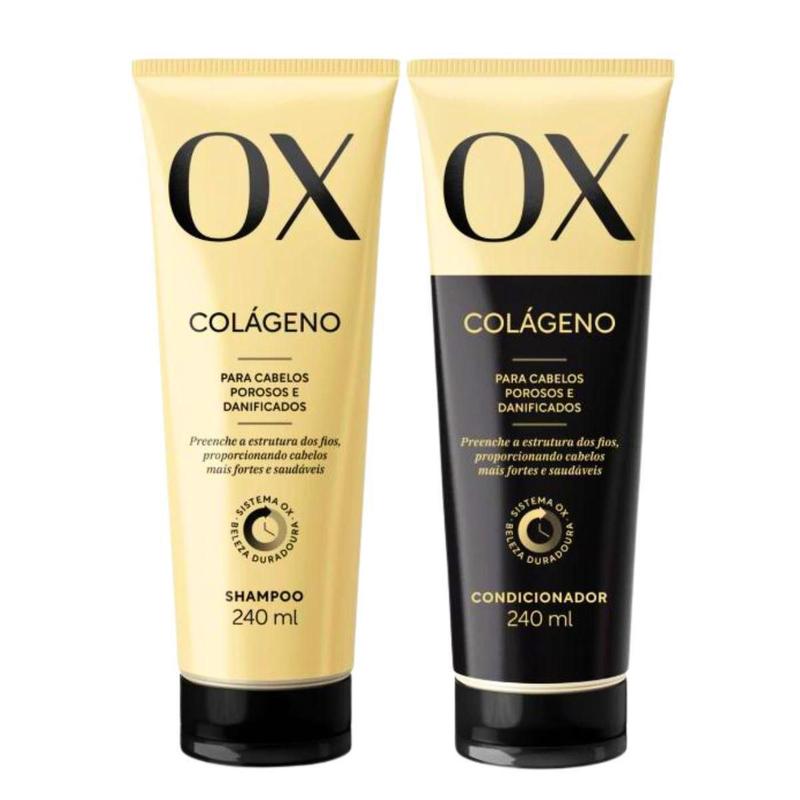 Shampoo + Condicionador Ox Colágeno 240Ml - Kit Shampoo e Condicionador ...
