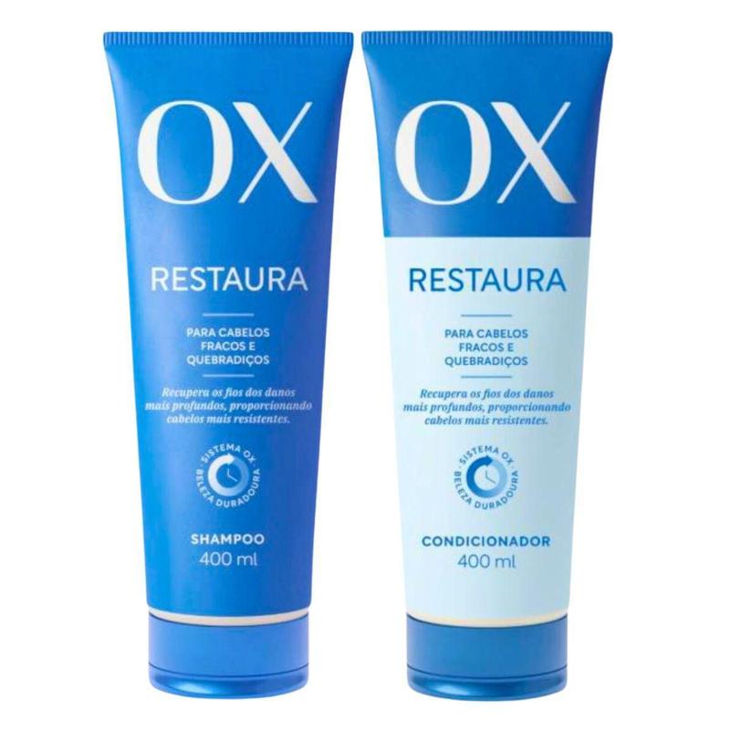 Shampoo + Condicionador Ox Restaura 400Ml - Kit Shampoo e Condicionador - Magazine Luiza