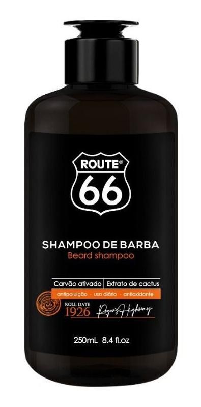 Shampoo de Barba - Carvao Ativado - Route 66 - Viking 250 ml - Shampoo ...