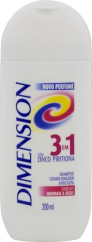 Shampoo Dimension 3 Em 1 Seco 200ml - UNILEVER - Shampoo - Magazine Luiza