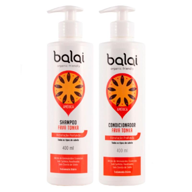 Shampoo e Condicionador Balai Fava Tonka 400ml cada - Kit Shampoo e ...