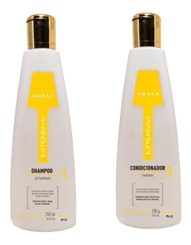 Shampoo E Condicionador Extensive Para Mega Hair Âmbar - Ambar - Kit ...