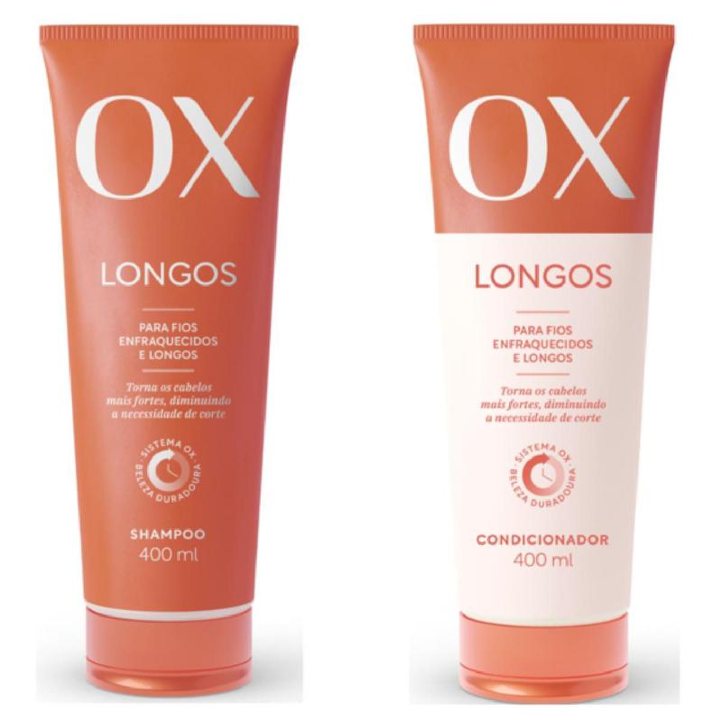 Shampoo e Condicionador Ox Longos 400ml (cada) - Kit Shampoo e ...