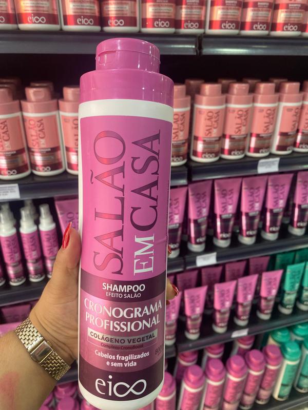 Shampoo efeito salão em casa cronograma profissional eico 800ml - Shampoo Profissional ...