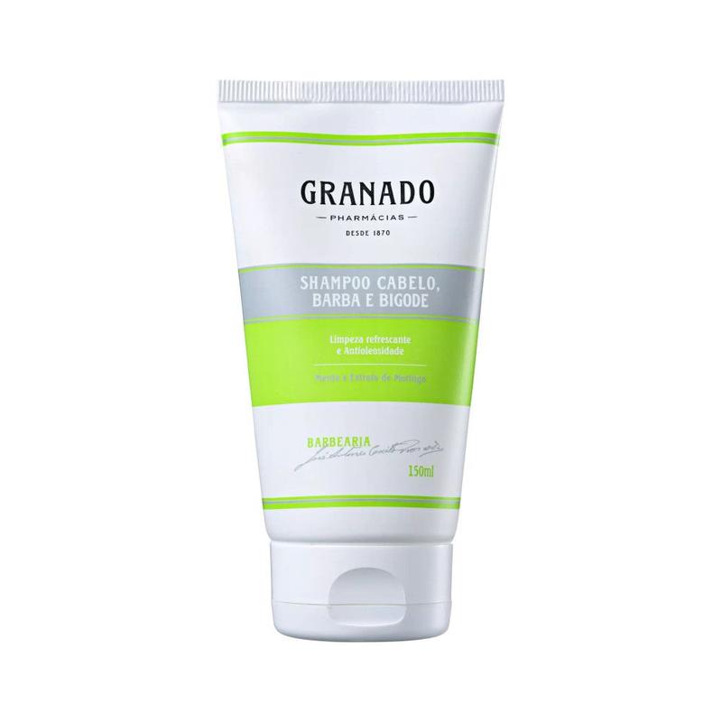 Shampoo Granado Barbearia Cabelo, Barba e Bigode 150ml - Shampoo para ...