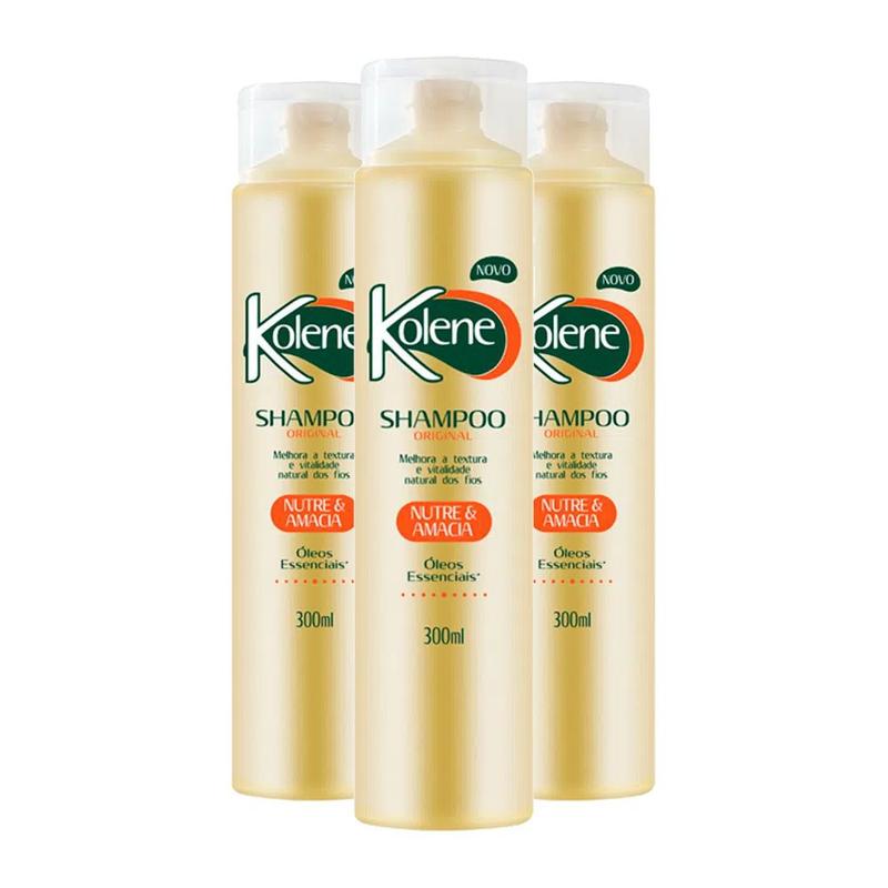 Shampoo Kolene Original Nutre e Amacia 300ml Kit 3 - Shampoo - Magazine ...