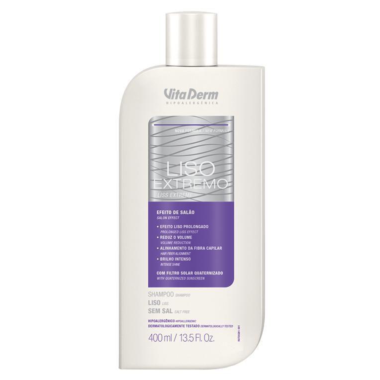 Shampoo Liso Extremo Vita Derm 400ml - Shampoo - Magazine Luiza