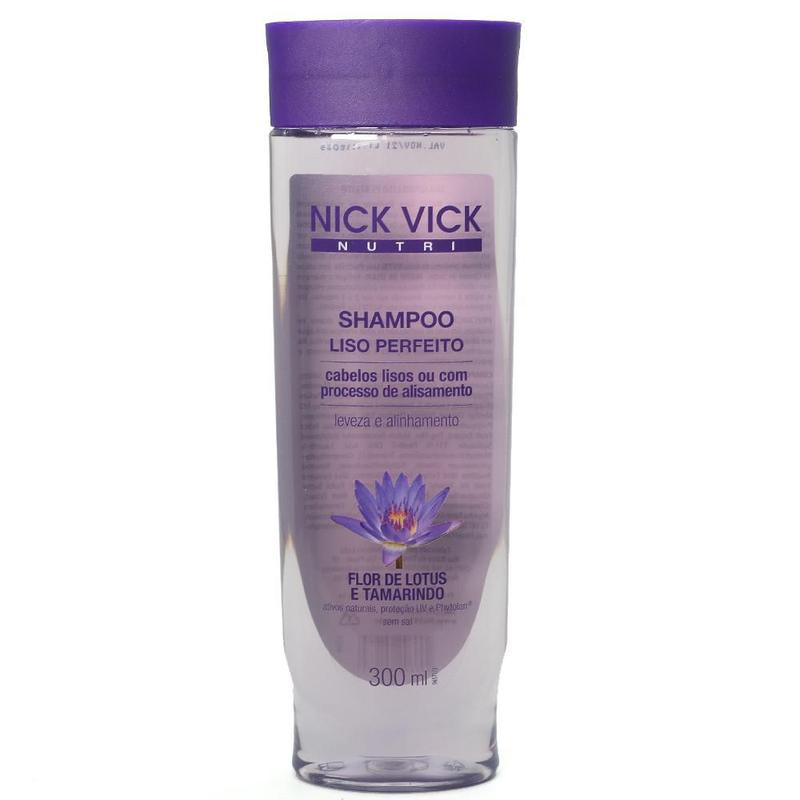 Shampoo Liso Perfeito Nick Vick Nutri 300ml Cabelos Lisos - Nick & Vick ...