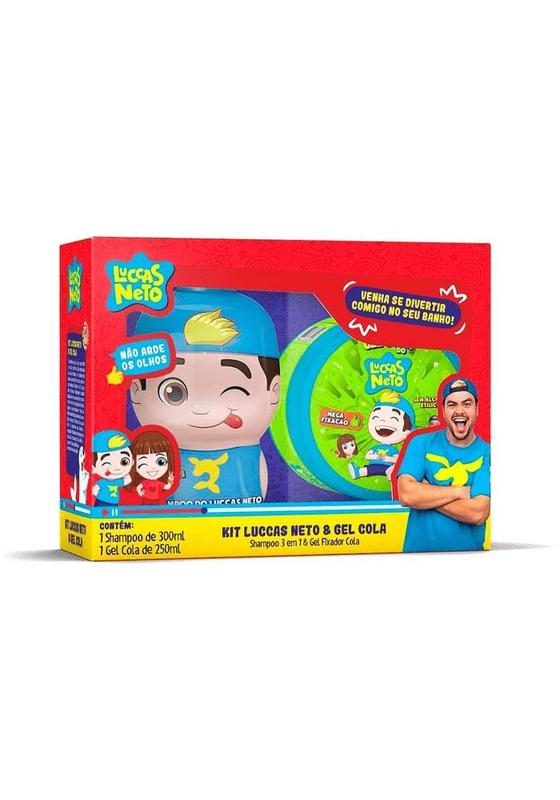 Shampoo Luccas Neto 3 em 1 300ml+Gel Cola 250g - Cia. da Natureza ...
