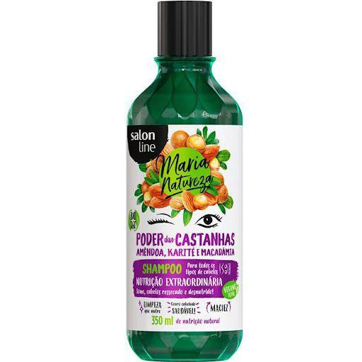 Shampoo Maria Natureza Poder das Castanhas Salon Line 350ml - Shampoo ...