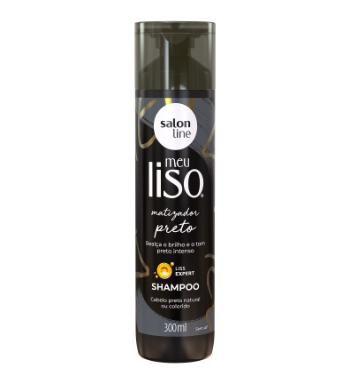 Shampoo Meu Liso Matizador Preto 300ml - SALON LINE - Shampoo ...