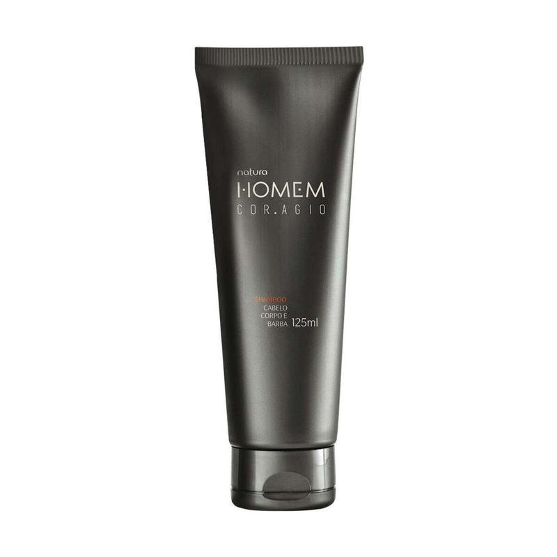 Shampoo Natura Homem Cor.agio 125ml Cabelo corpo e barba - Shampoo ...