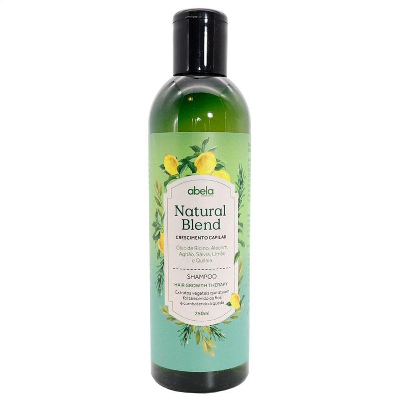 Shampoo Natural Blend Abela Cosmetics 250Ml - Tônico Capilar - Magazine Luiza