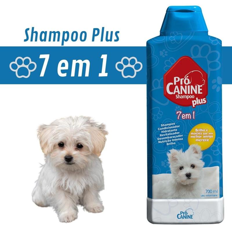 Shampoo para Cachorro 7 em 1 PróCanine 700ml - Pró Shampoo - Shampoo e Condicionador para ...