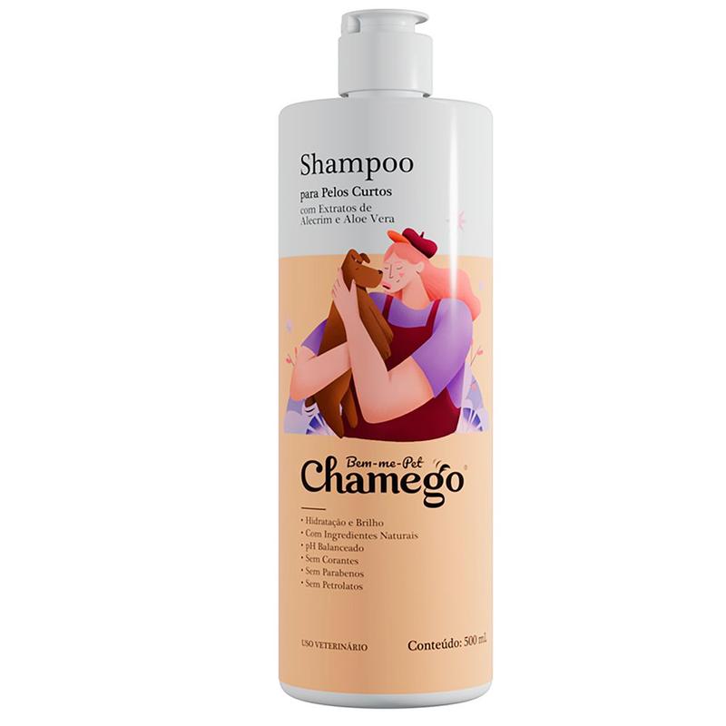 Shampoo para Cão ou Gato com Ingredientes Naturais Pelos Curtos 500ml ...
